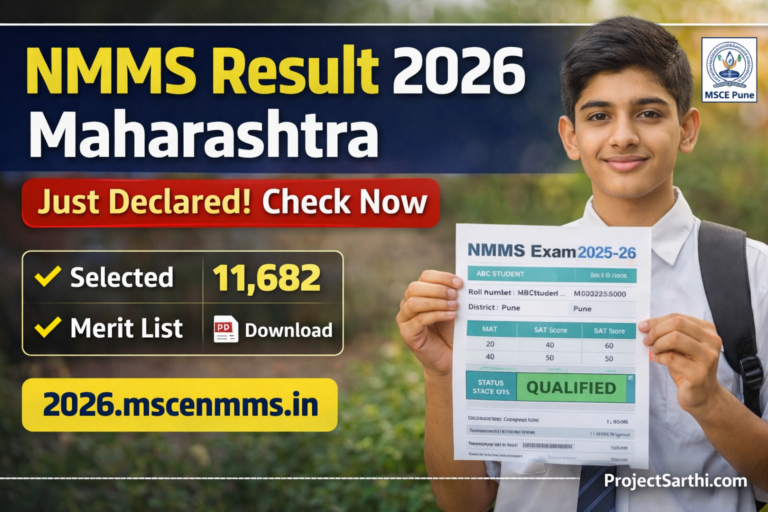 NMMS Result 2026 Maharashtra Out – Merit List PDF